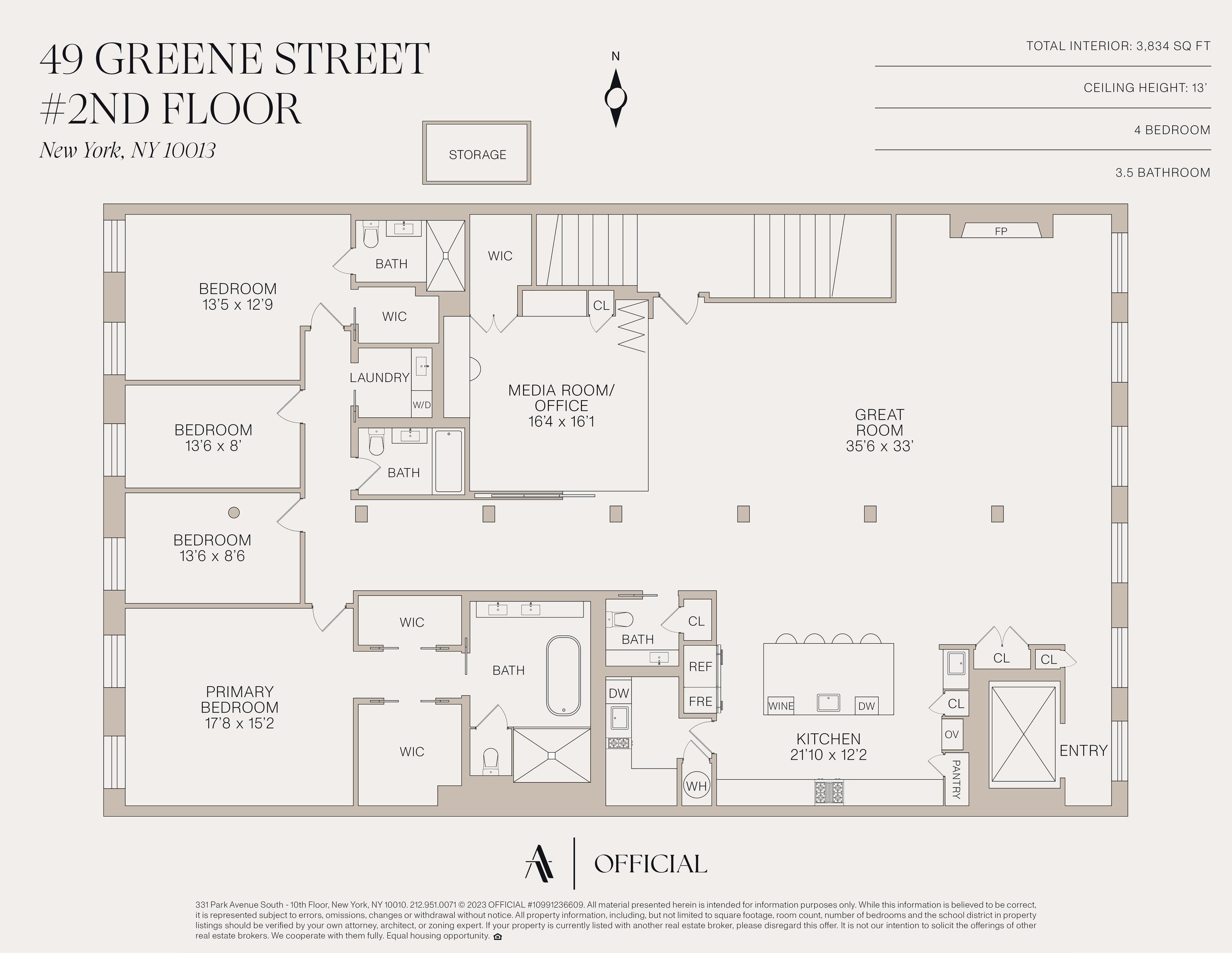 2 At 47 Greene Street Listing Information